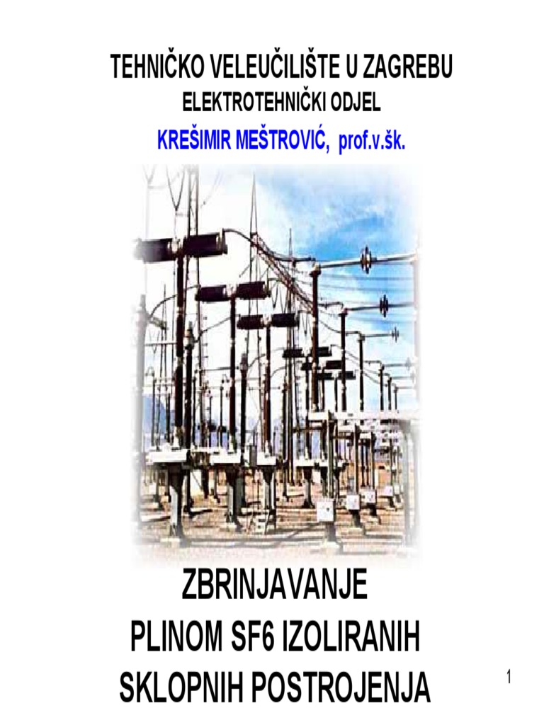 Zbrinjavanje SF6 Postrojenja | PDF