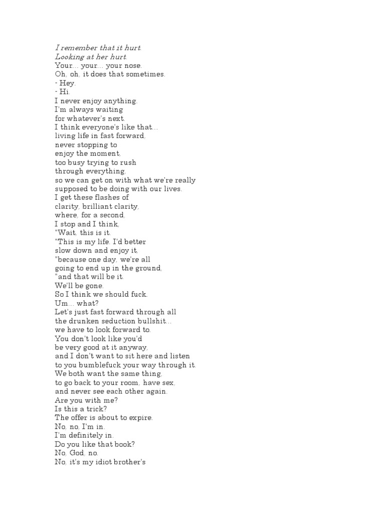 Script Stuck in Love | PDF | Mystery, Thriller & Crime Fiction