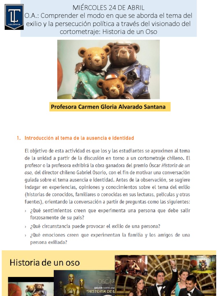 Historia de Un Oso | PDF | Chile | Animación