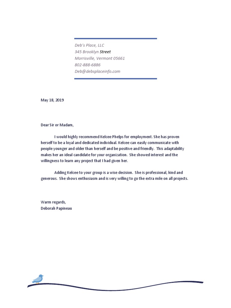 Letter of Rec 1 | PDF | Career & Growth | Wellness