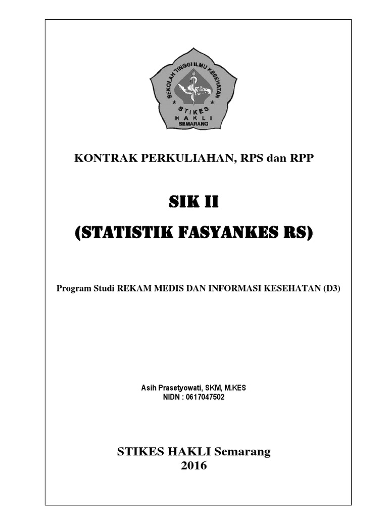 Contoh RPP & RPS Sik Ii | PDF