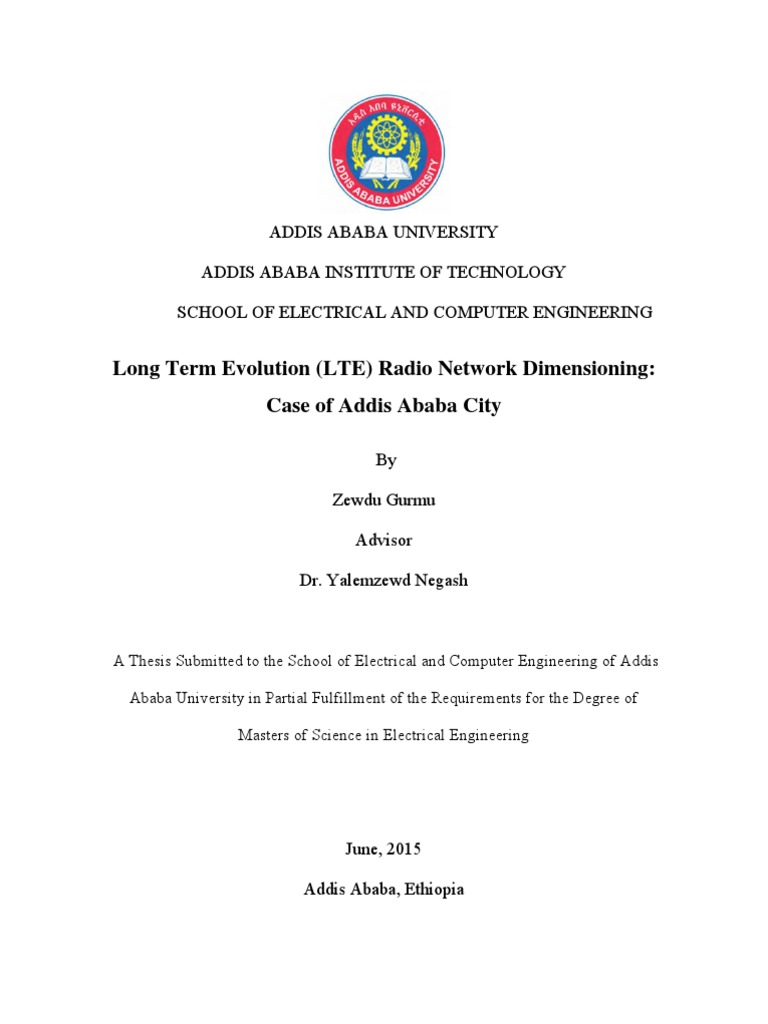 Zewdu Gurmu PDF | PDF | 4 G | Lte (Telecommunication)