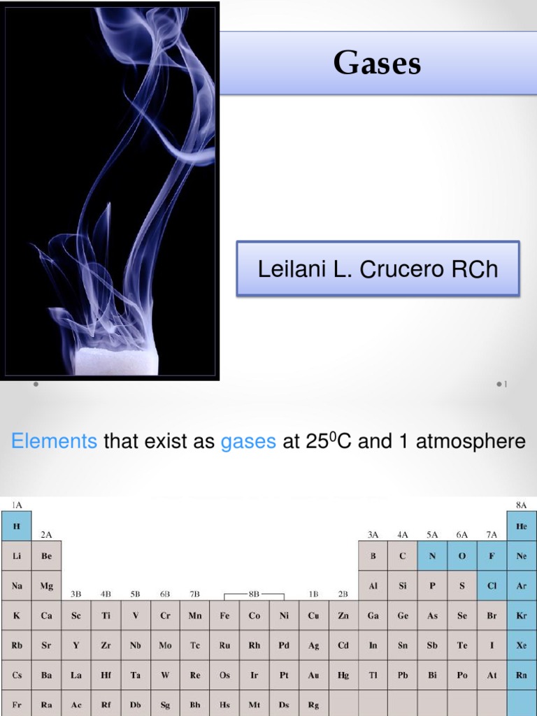 Chemical Technician Review Gases | PDF | Gases | Atmospheric Pressure