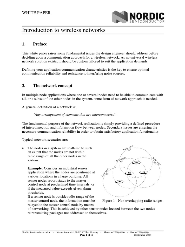 Introduction To Wireless Networks: 1. Preface | PDF | Network Topology ...