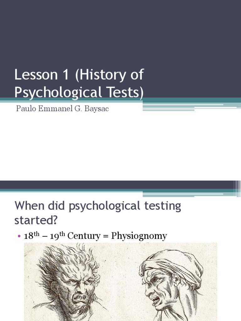 Psychological Testing Lesson 1 | PDF | Intelligence Quotient ...