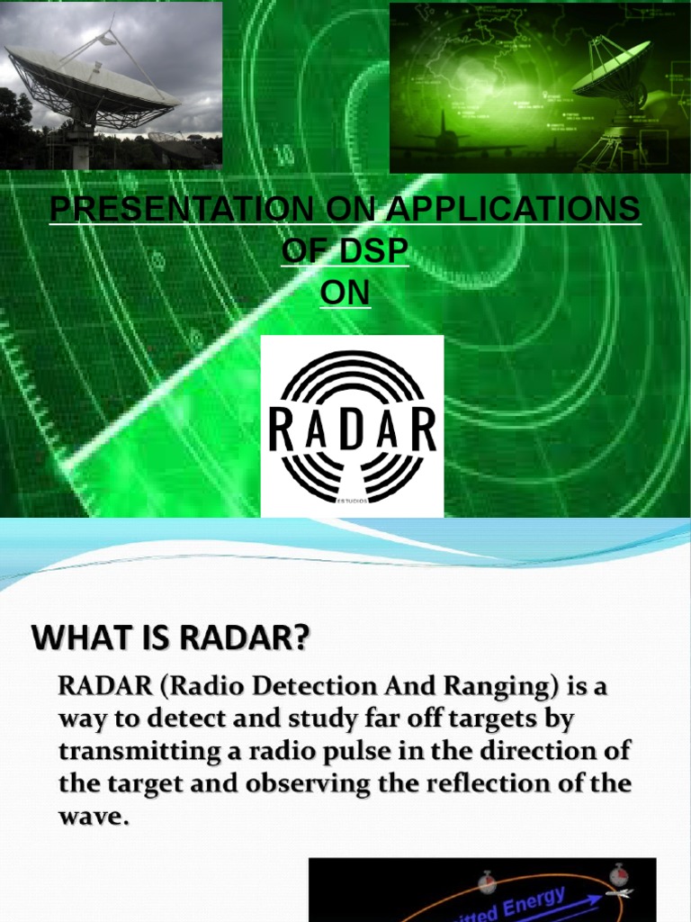 Presentation On Applications of DSP ON | PDF