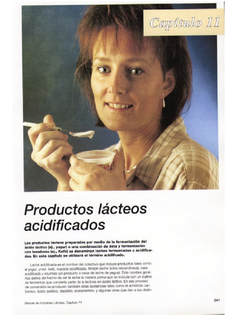 Manual de Industrias Lacteas Capitulo 11 Productos Lacteos Acidificados ...