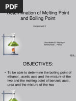 Melting Point Determination Lab Report | PDF | Melting Point | Solid