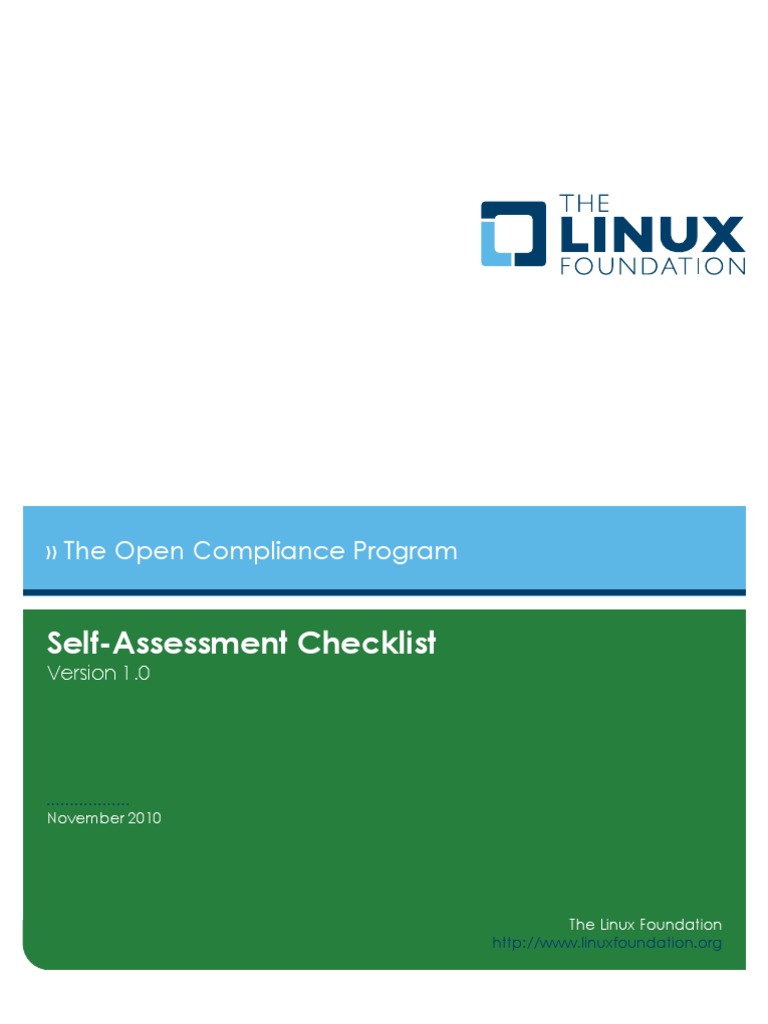 Linux Foundation Self-Assessment Checklist | PDF | Source Code ...