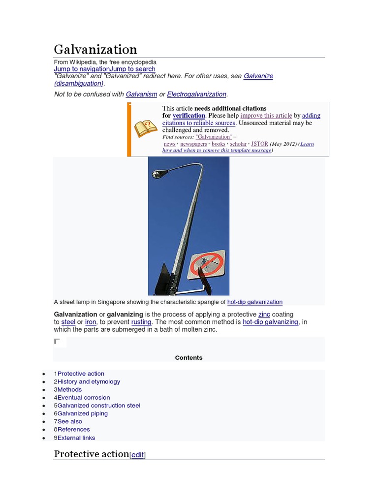 Galvan Ization | PDF | Galvanization | Industrial Processes