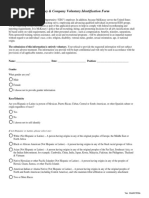 Veteran Status Self-Identification Form | PDF | Employment | Veteran