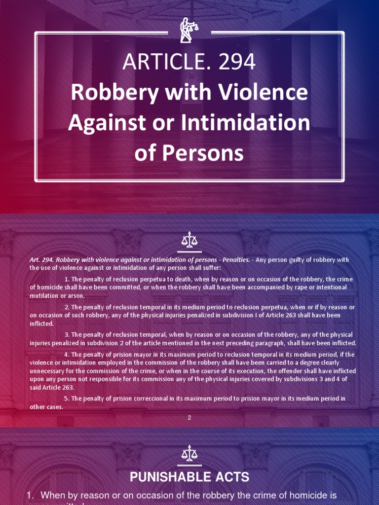Legal Penalties for Violent Robbery | PDF | Robbery | Murder