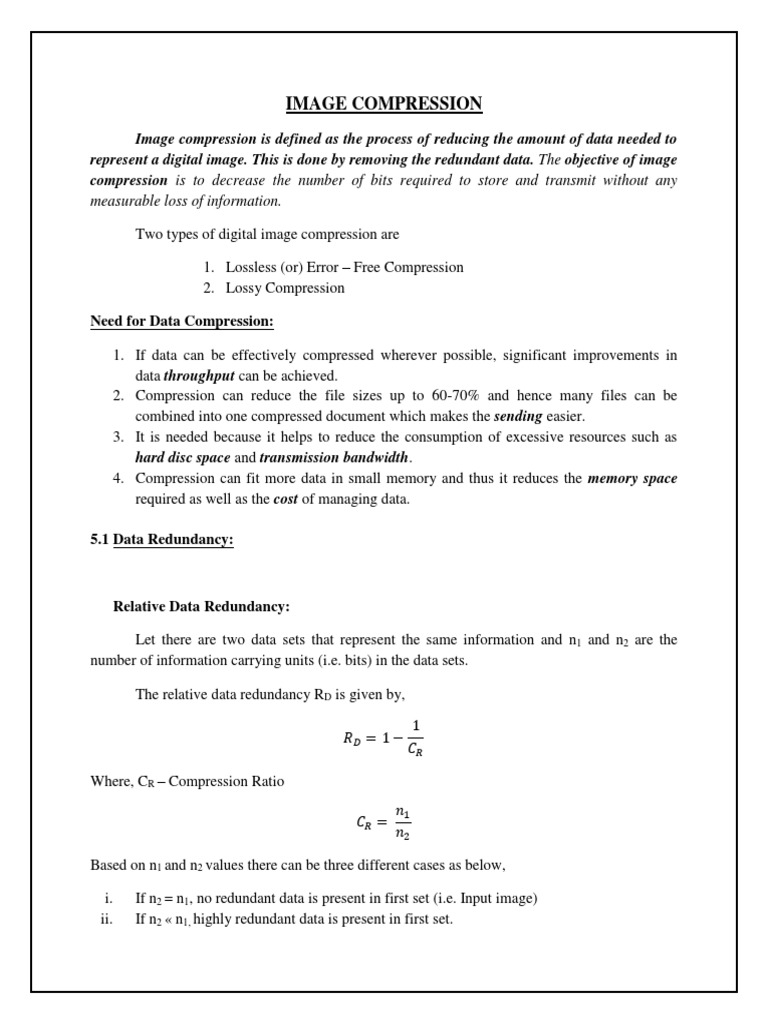 Compresion in Dip | PDF | Data Compression | Digital Technology
