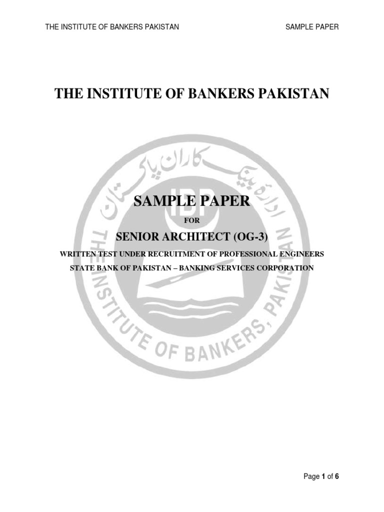 Senior Architect Test Sample Paper | PDF | Framing (Construction ...