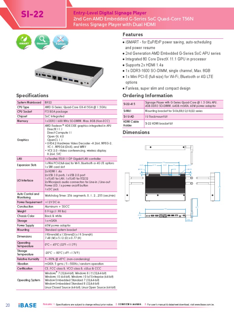 SI 22 Datasheet | PDF | Advanced Micro Devices | Digital Electronics