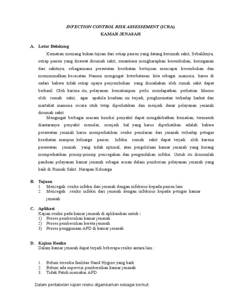 Icra Kamar Jenazah Rev | PDF
