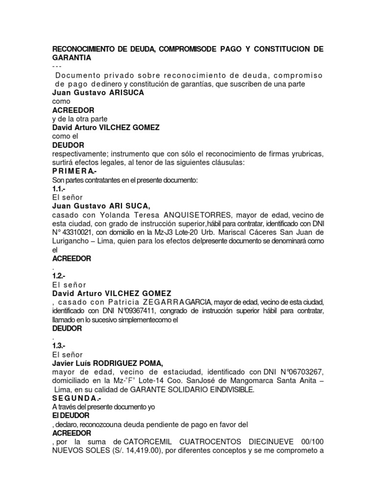 DOCUMENTO | PDF | Deuda | Lima