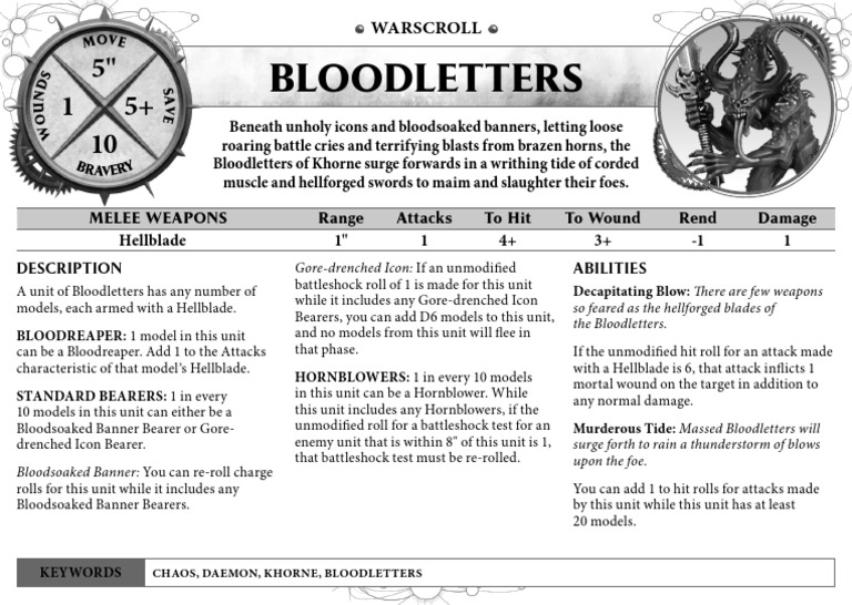 AoS Bloodletters en | PDF | Leisure | Sports