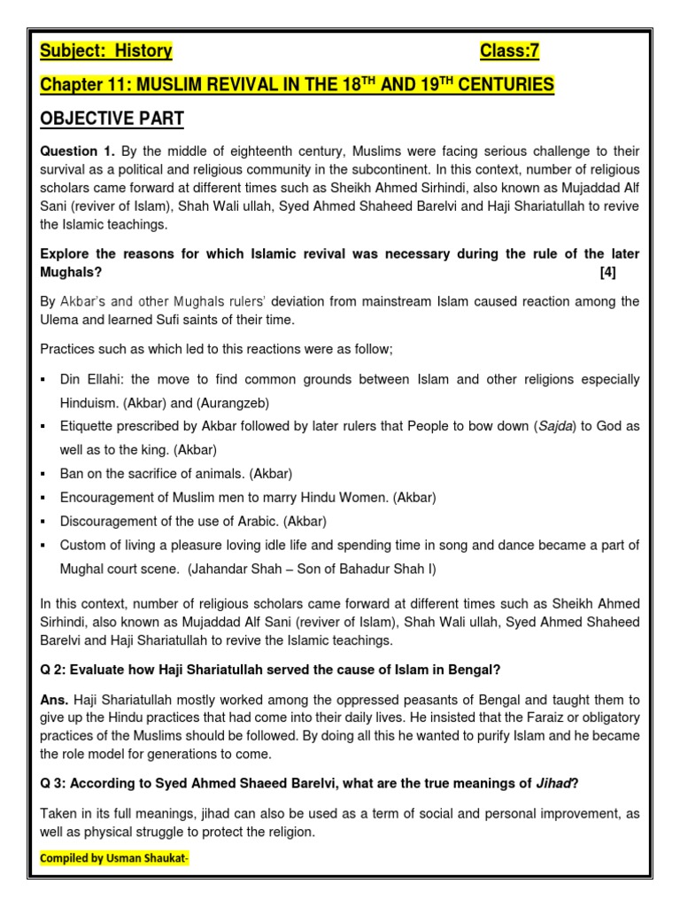 Revision Resources - War of Independence | PDF | Industrial Revolution ...