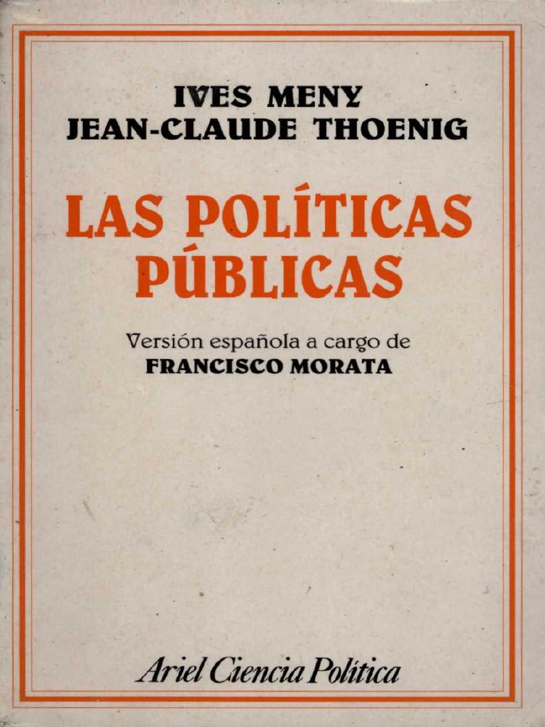 Meny, Ives y Thoenig, Jean-Claude. "Implementación". Contenido en "Las ...