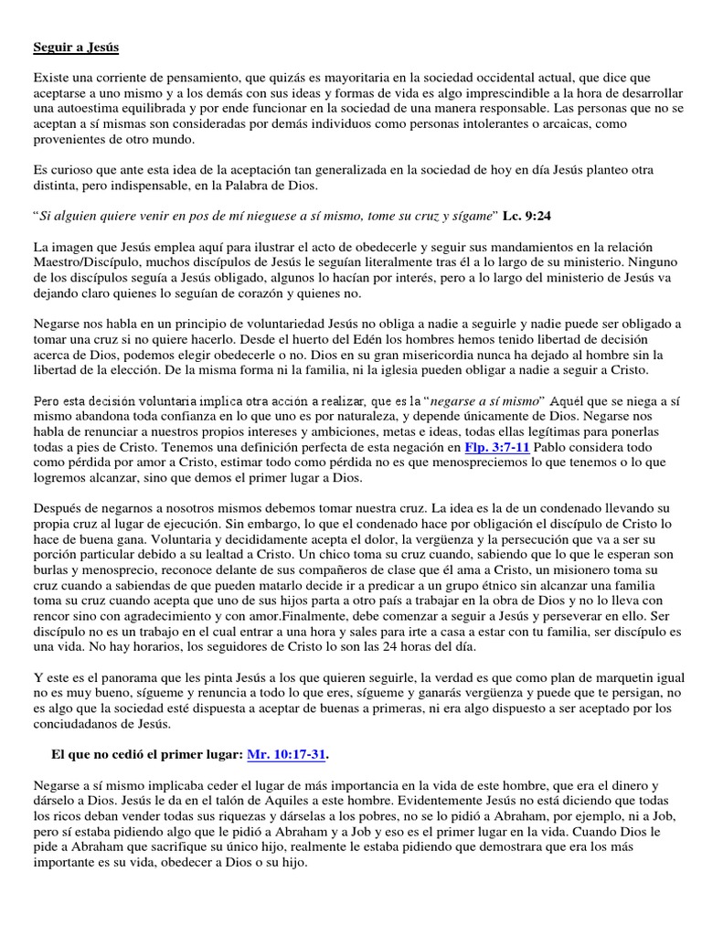 Seguir A Jesus | PDF | Cristo (título) | Jesús
