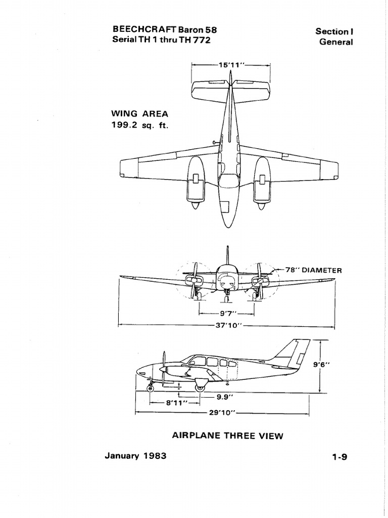 Beechcraft Baron BE58 POH | PDF