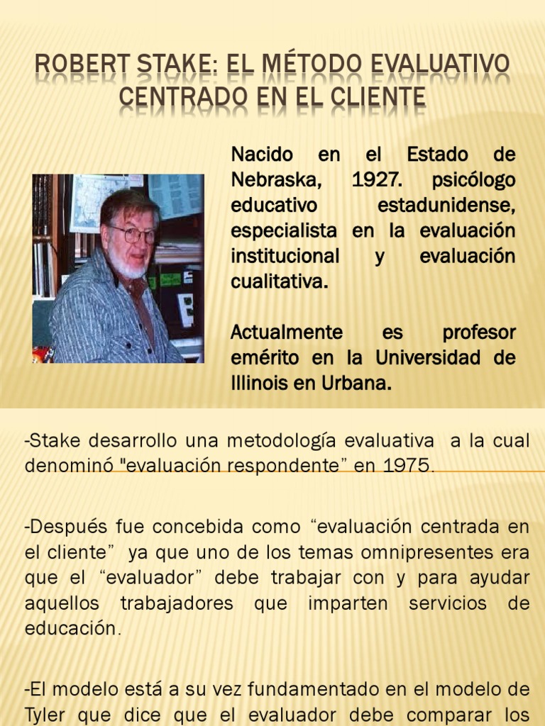 Robert Stake | PDF | Evaluación | Lenguaje de programación