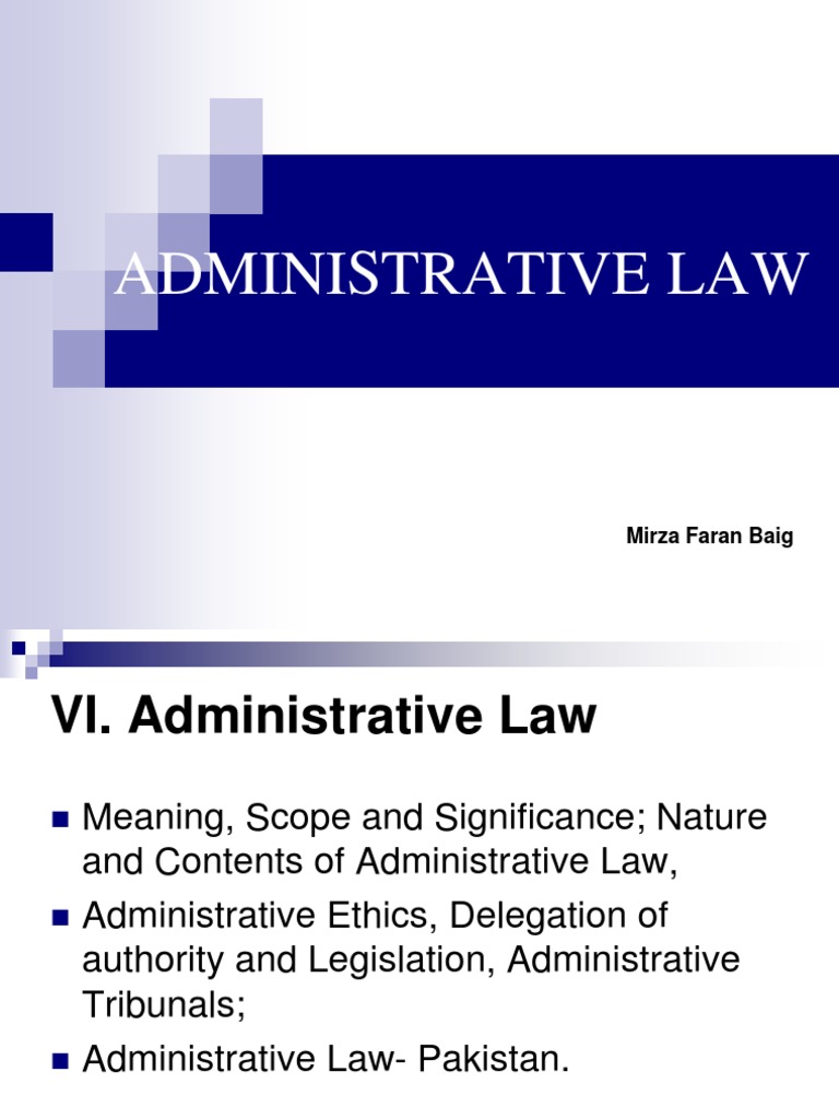Lecture 4 Administrative Law | PDF | Administrative Law | Political Science