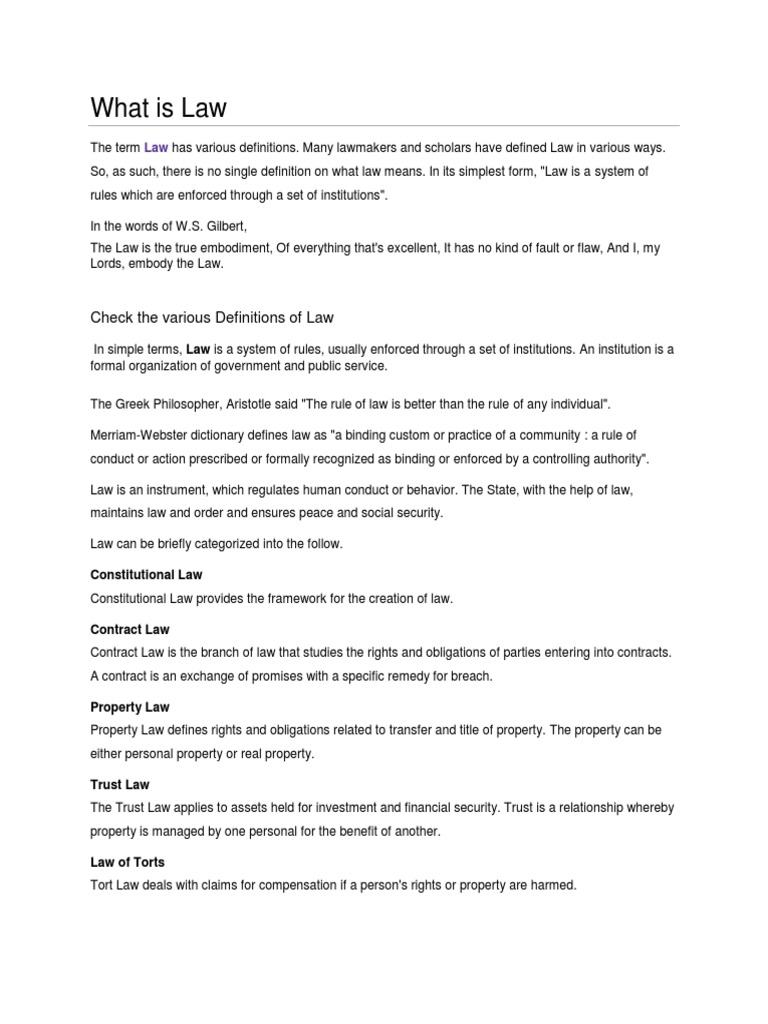 What Is Law | PDF | Administrative Law | English Trust Law