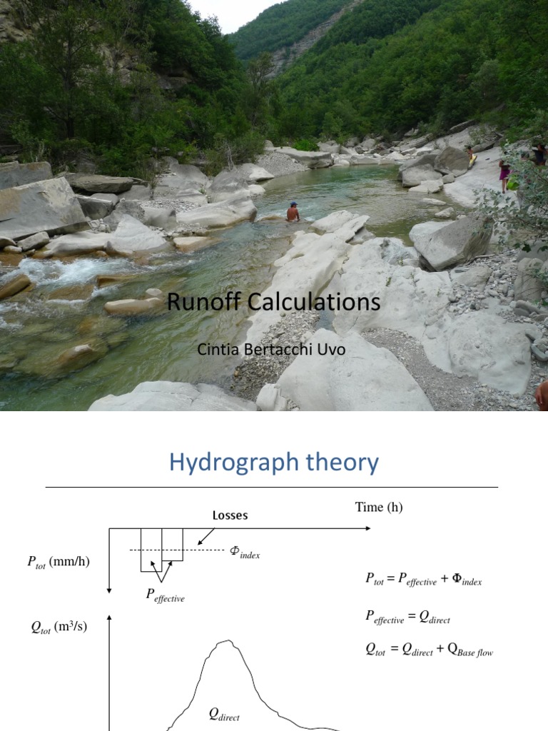 Runoff Calculations | PDF | Hydraulic Engineering | Liquids