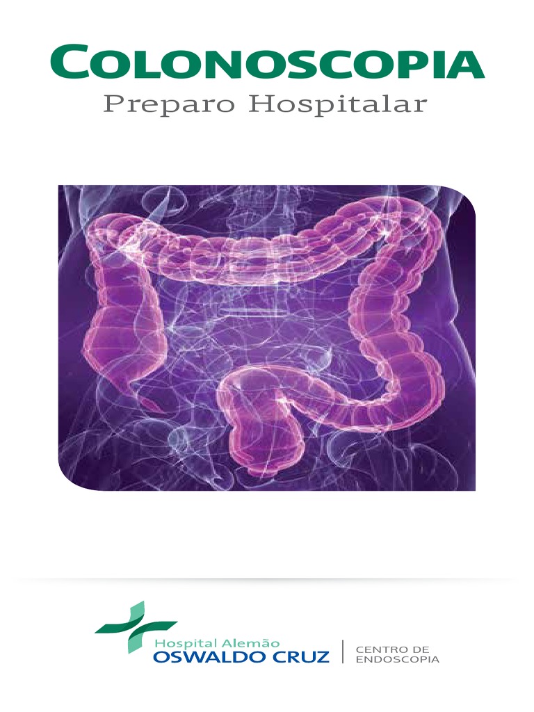 Folder Colonoscopia Preparo Hospitalar | Colonoscopia | Chá