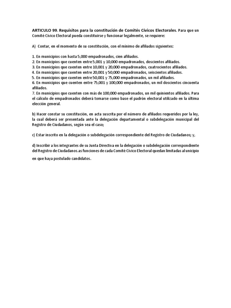 Comité Civico | PDF