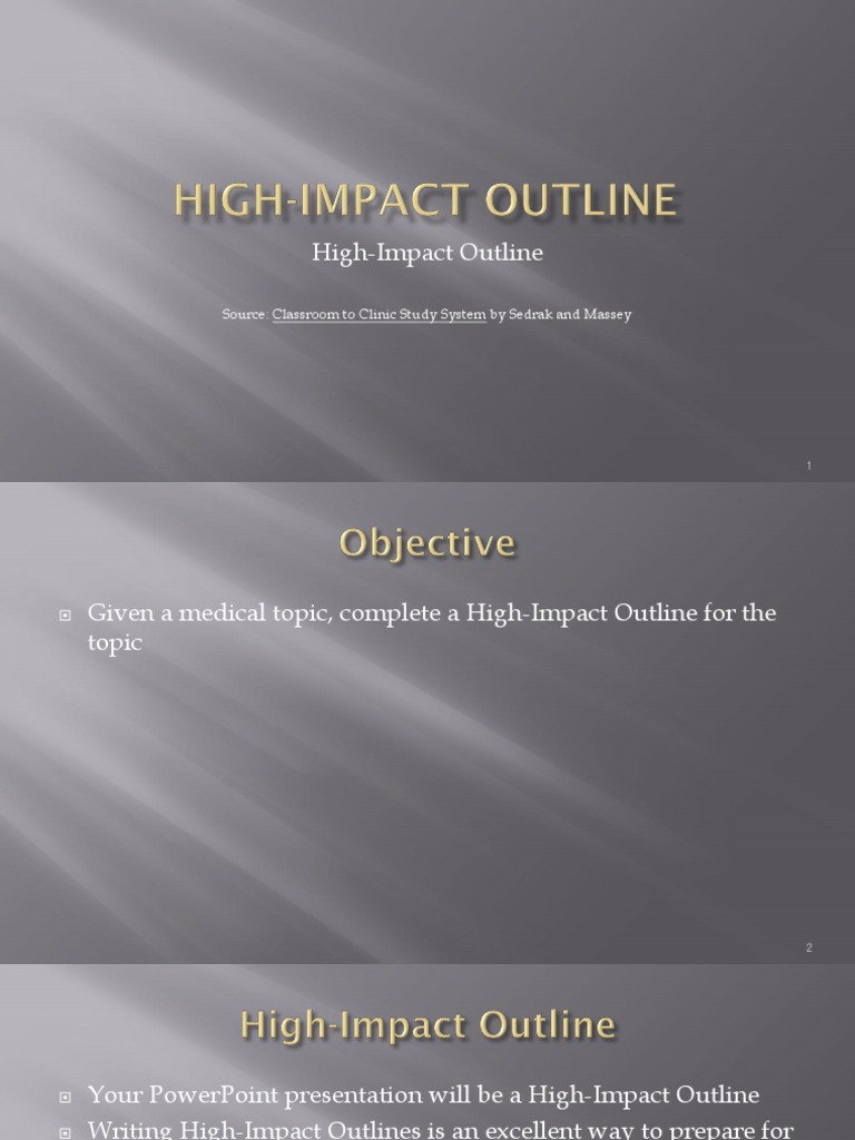 High Impact Outline | PDF | Dermatitis | Immunology