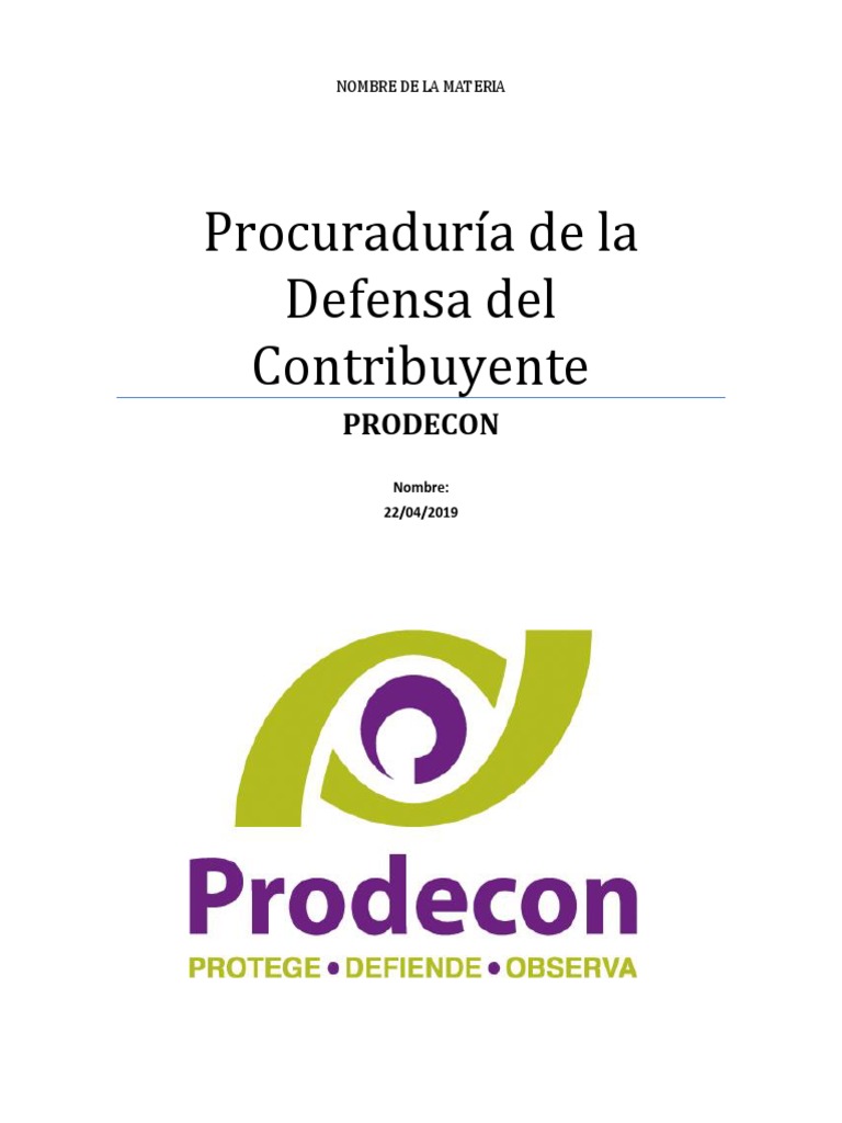 Prodecon | PDF | Federación | Ciencias Políticas