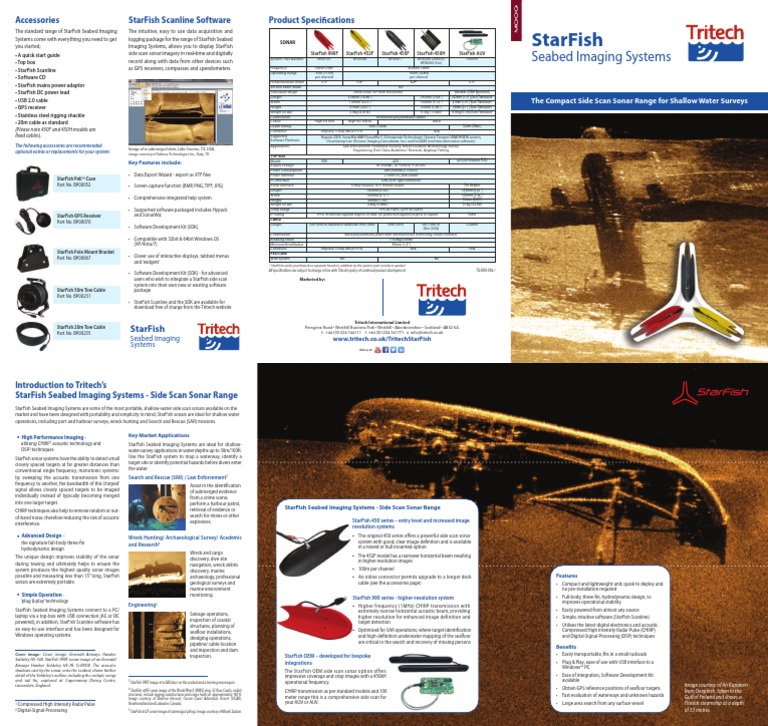 Starfish Brochure | PDF | Sonar | Computing And Information Technology