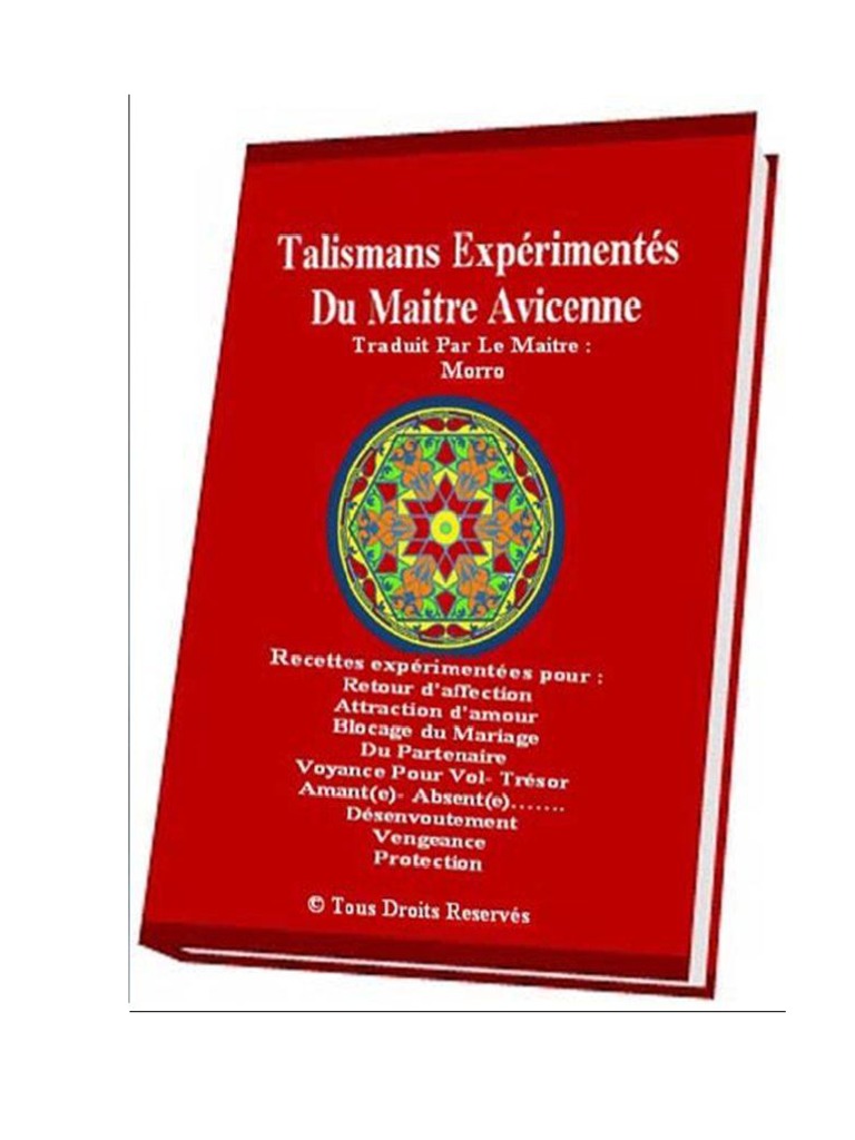 Talismans Expérimentés Du Maitre Avicenne | PDF | Allah | Dieu