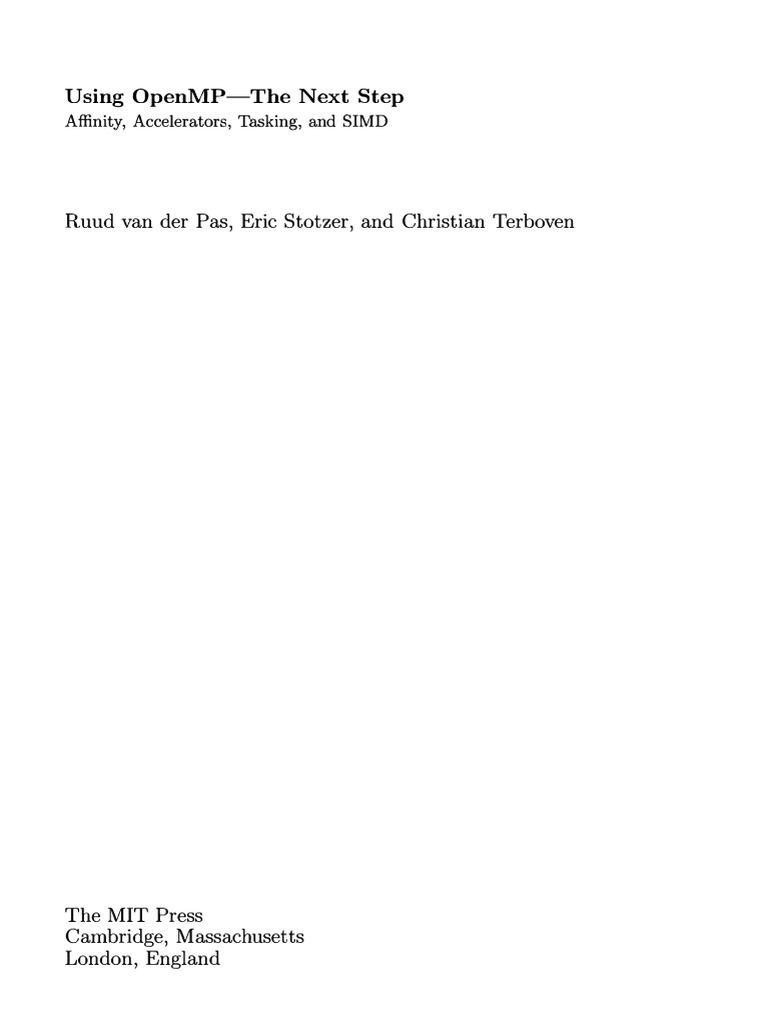 Ruud Van Der Pas - Eric Stotzer - Christian Terboven - Using Openmp ... Ruud Van Der Pas - Eric Stotzer - Christian Terboven - Using Openmp ...