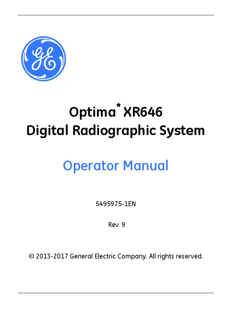 DR GE Manual PDF | PDF | Medical Device