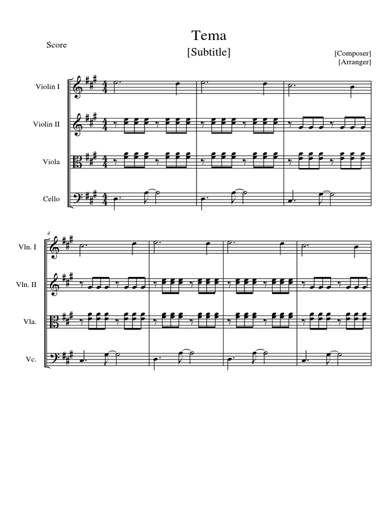 Tema | PDF | Musical Techniques | Performing Arts