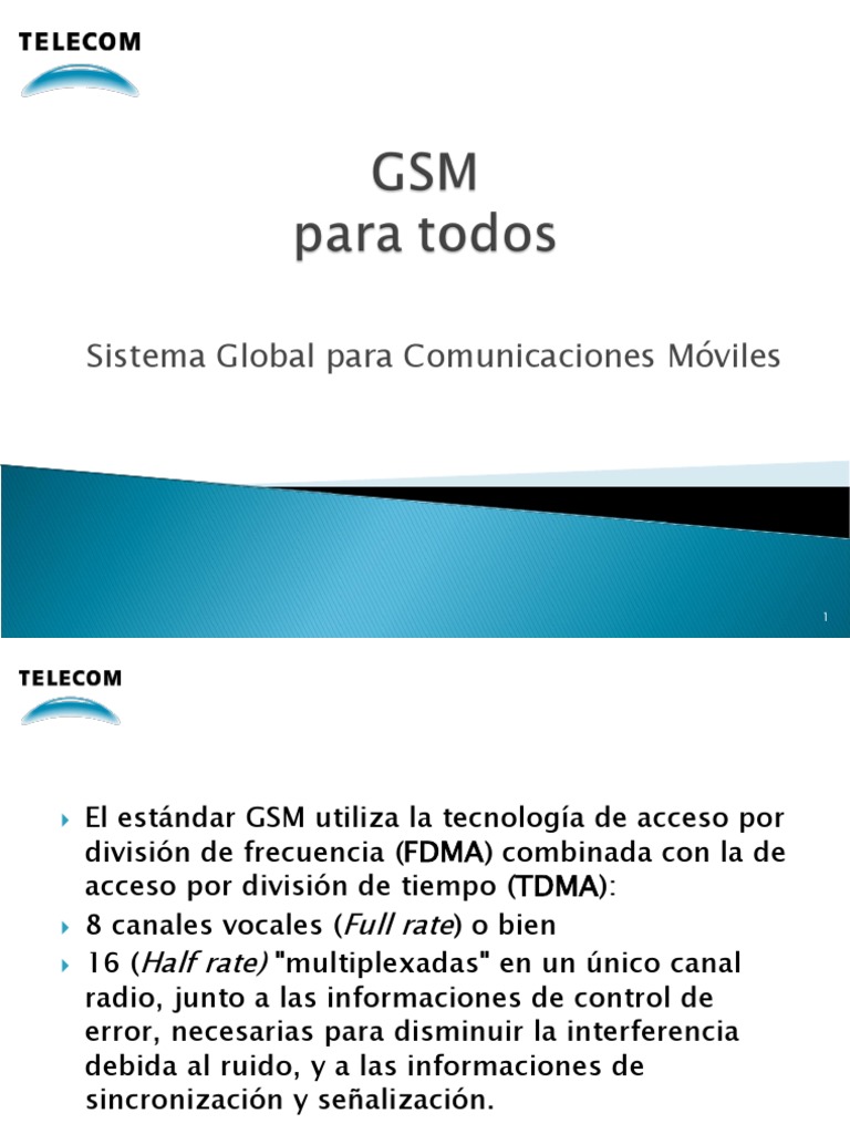 Sistemas de Comunicacion GSM | PDF | Gsm | Módulo de Identidad del ...