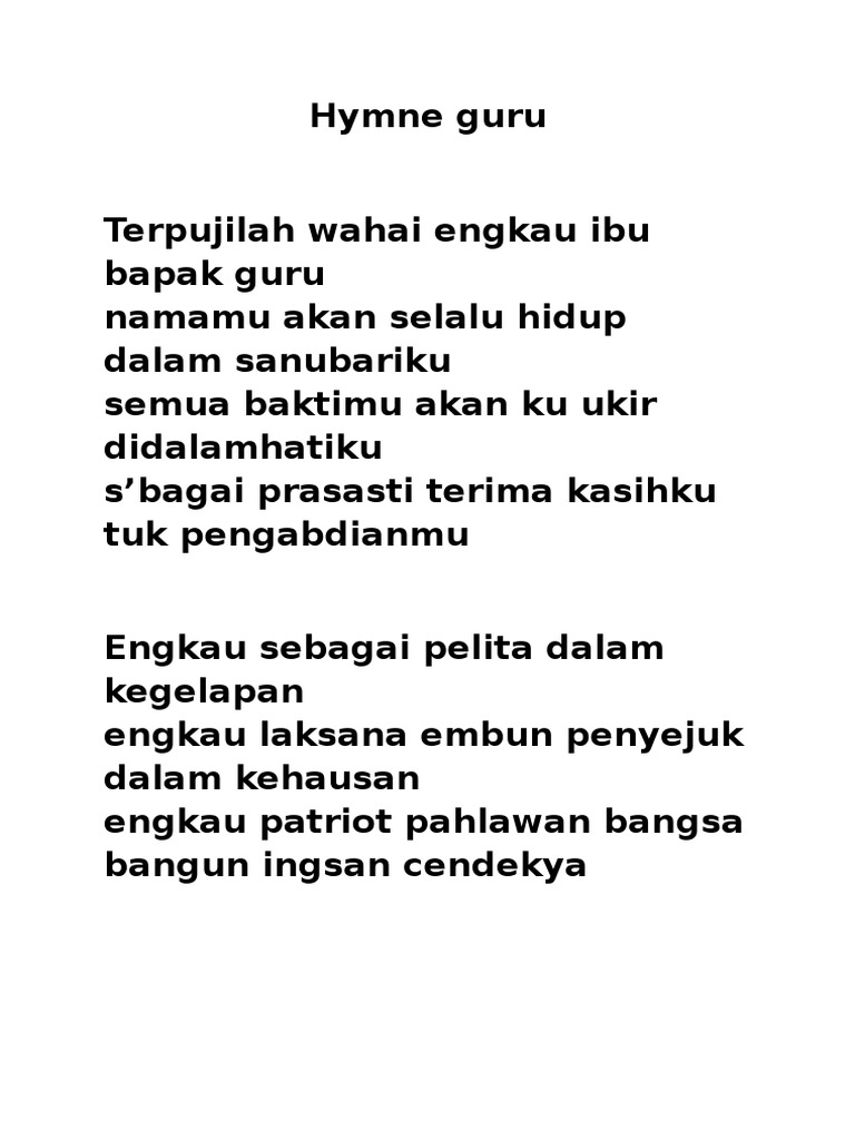 Hymne Guru | PDF