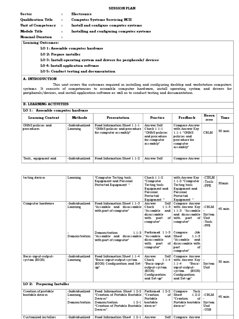 Install-and-configuration-computer-system-session-plan-1.docx | Device ...
