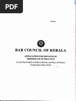 COP Application Form 1 | PDF | Advocate | Justice