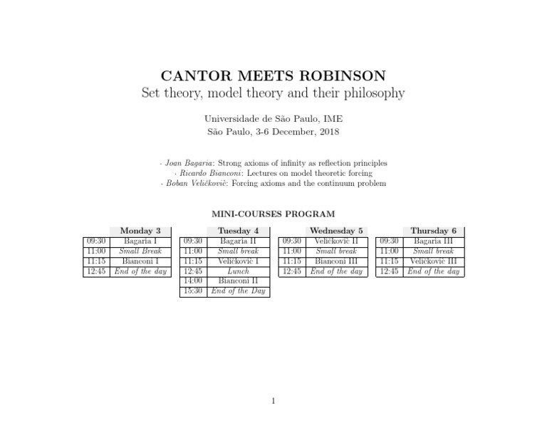 CMR Mini Courses Program | PDF