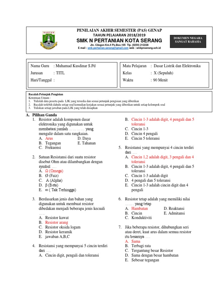 Soal DLE Genap | PDF