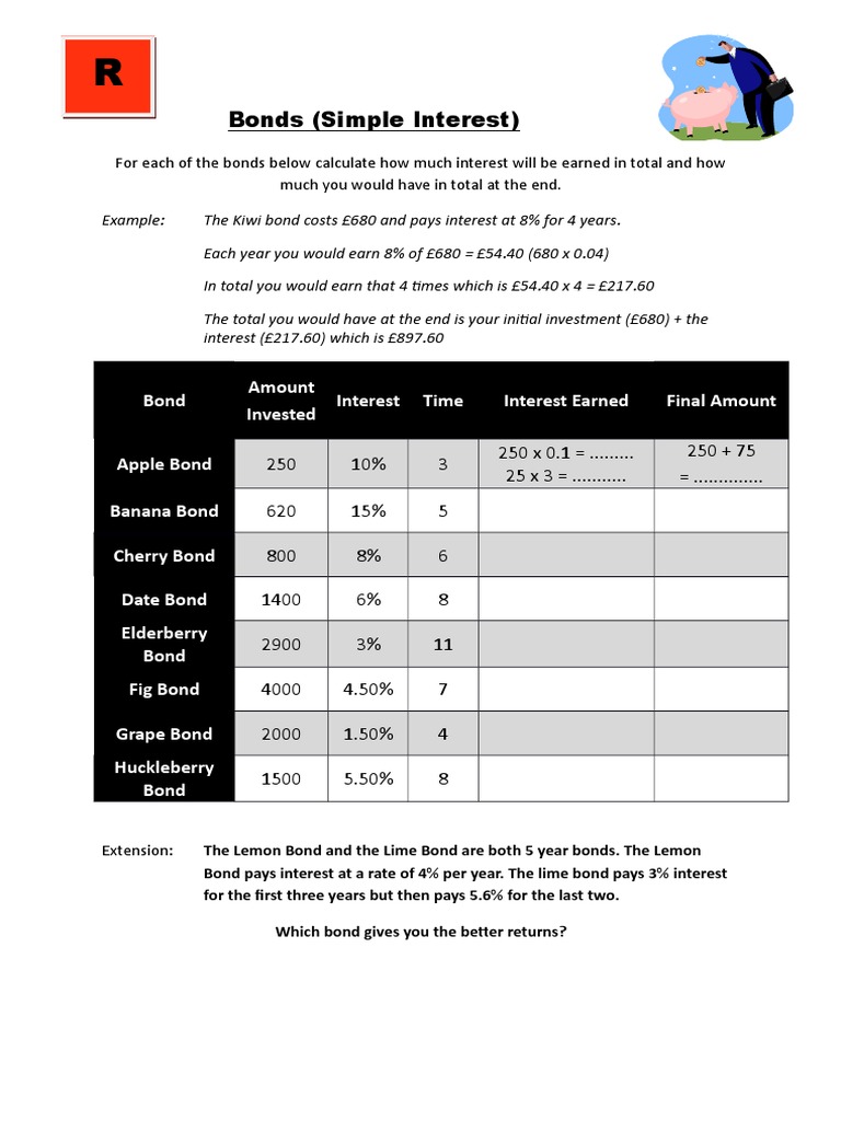 Bond Interest Calculations Guide | PDF | Interest | Bonds (Finance)