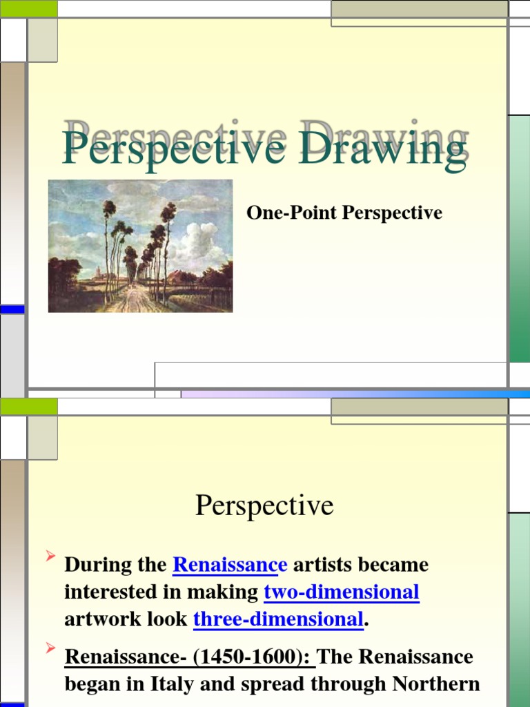 One-Point Perspective Techniques | PDF | Perspective (Graphical) | Space