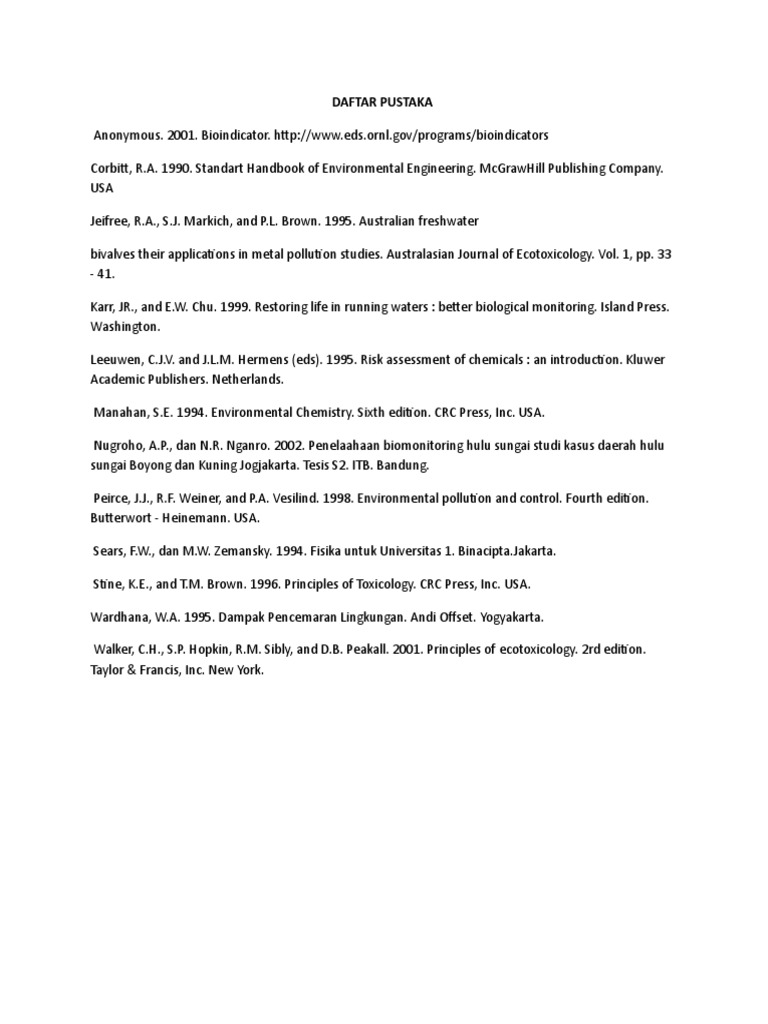 Daftar Pustaka | PDF | Science & Mathematics | Technology & Engineering