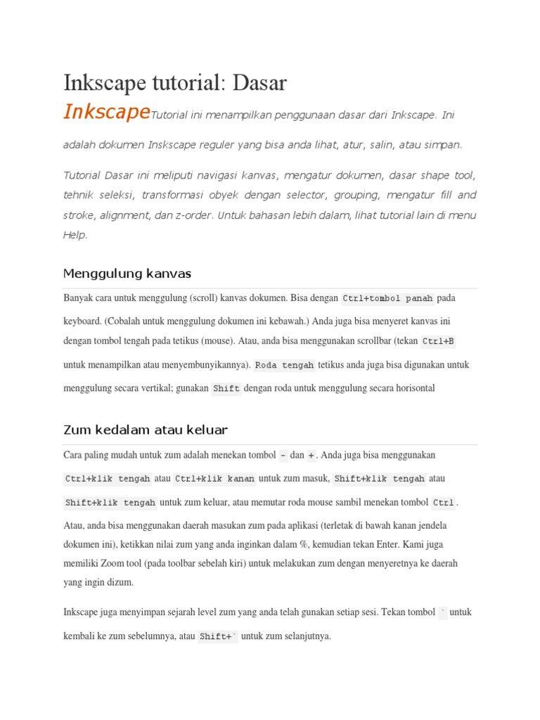 Inkscape Tutorial | PDF
