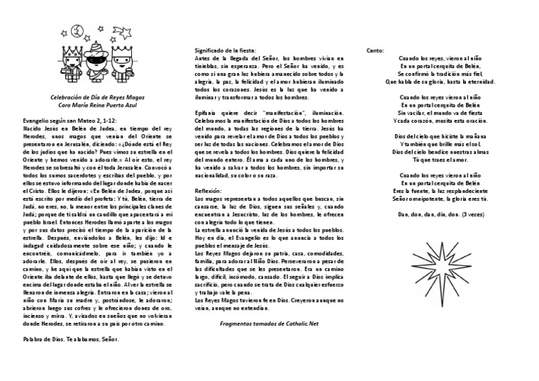 Celebración de Día de Reyes | PDF | Reyes Magos | Jesús